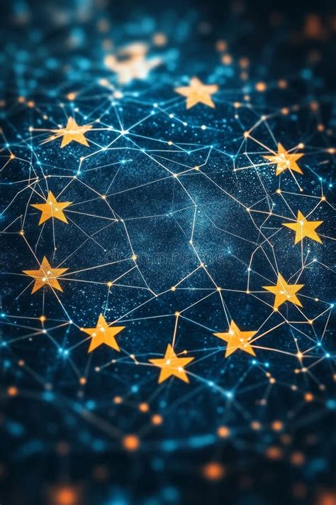 Digital Constellation Of Europe Network Connections Data Integration