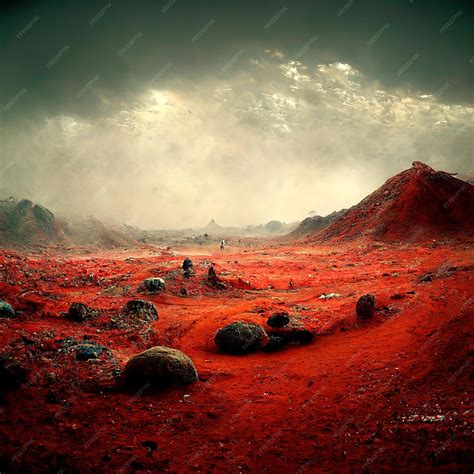 Premium Ai Image Life On Mars High Quality