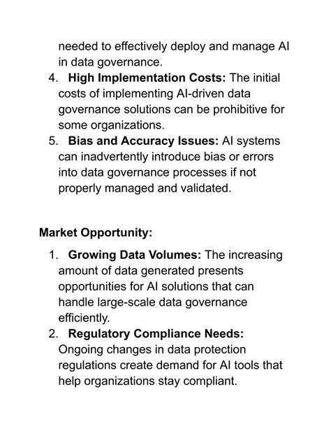 ppt ai in data governance market best practices for implementation
