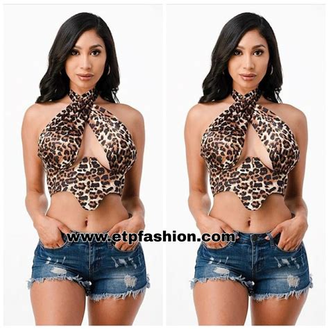 Sexy Leopard Crop Top For Women Etp Fashion