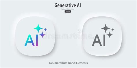 Modern Ai Generative Button Ai Is Entered By A Command Prompt To