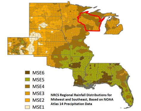 Nrcs Rainfall Distributions Based On Noaa Atlas 14 Precipitation Depth And Duration Rashms Com