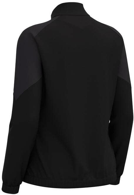 Macron Artemis Womens Full Zip Track Top Black Dark Grey Total