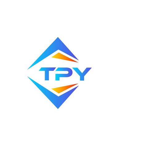 Tpy Abstract Technology Logo Design On White Background Tpy Creative Initials Letter Logo