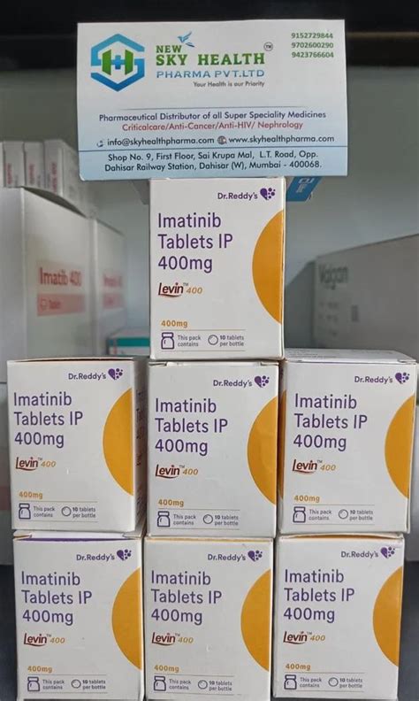 Levin 400 Mg At Rs 350 Stripe Imatinib Tablet In Mumbai Id 2851057439312