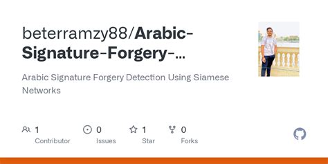 Github Beterramzy88arabic Signature Forgery Detection Using Siamese Networks Arabic