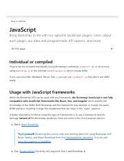 JavaScript Bootstrap V Pdf View On GitHub JavaScript Bring Bootstrap To Life With Our