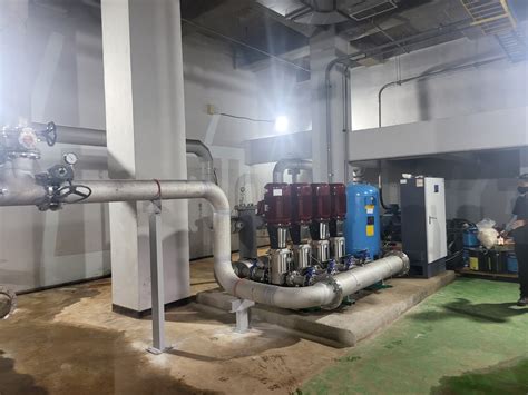 부산 환경공단 부산 동부 사업소 기존 부스터 철거 및 배관전기 용접 신규 부스터 설치 설계지원 한국펌프