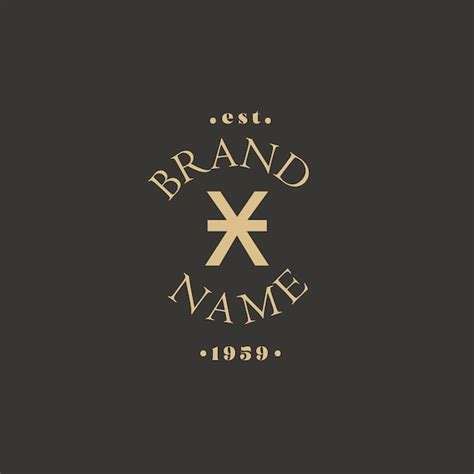 글자 로고 프리미엄 벡터