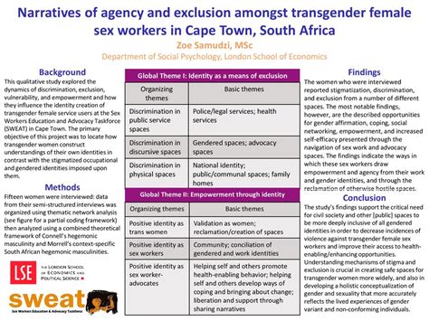 Narratives Of Agency And Exclusion Amongst Transgender Female Sex Workers In Cape Town South