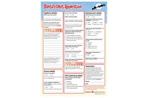 How To Do A Santa Visit Application Form Netmums
