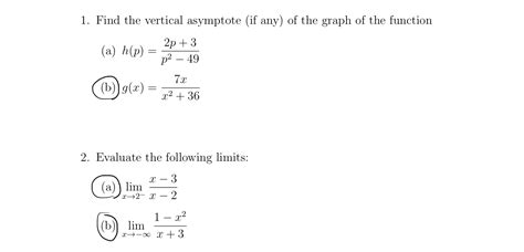 Solved 3 Sketch The Graph Of An Example Of A Function That