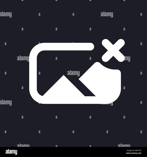 Remove Photo File White Pixel Perfect Solid Ui Icon Deleting Picture Image And Cross Mark