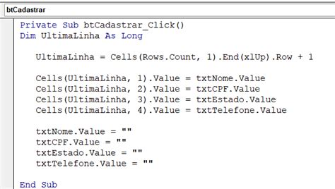 formulário vba um guia completo excel easy