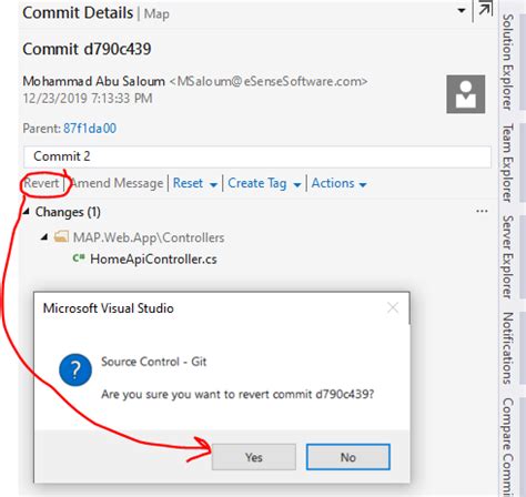 Git How To Remove An Unpushed Outgoing Commit In Visual Studio