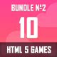 10 HTML5 Games Mobile Version MEGA BUNDLE 2 Construct 2 CAPX By HTML5 Games