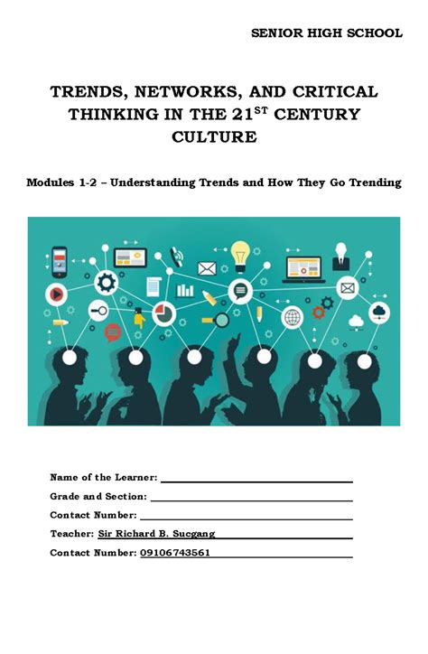 Tnct Module 1 2 Trends Networks And Critical Thinking Senior High School Trends Networks
