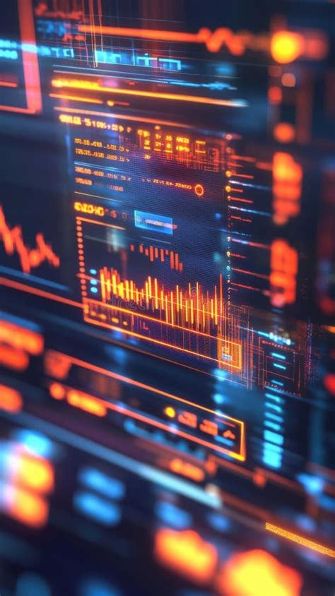 Digital Data Flow A Visual Representation Of Information In Motion Stock Image Image Of