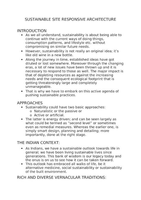 Docx Sustainable Site Responsive Architecture Dokumen Tips