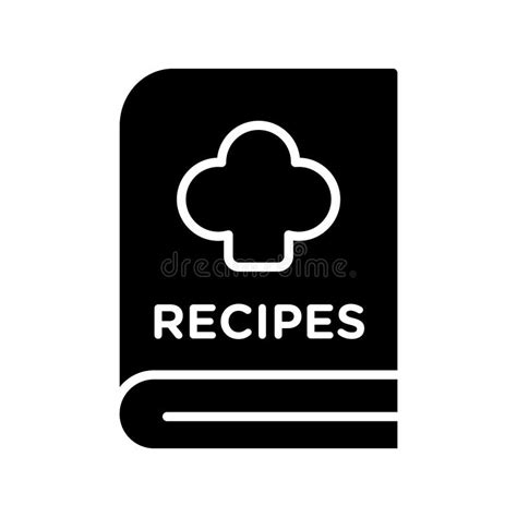 Recipe Book Icon Set Cookbook Gastronomy And Chef Vector Symbol In A Black Filled And Outlined