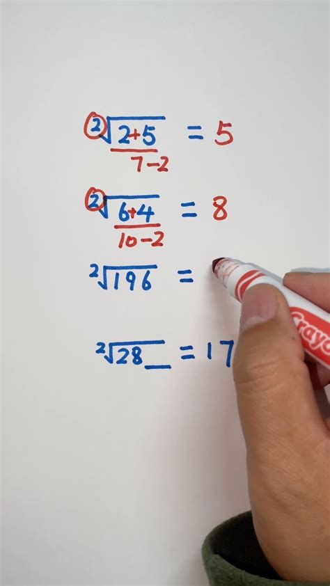 Math Tricks On Instagram Square Root Trick Square Roots Hack