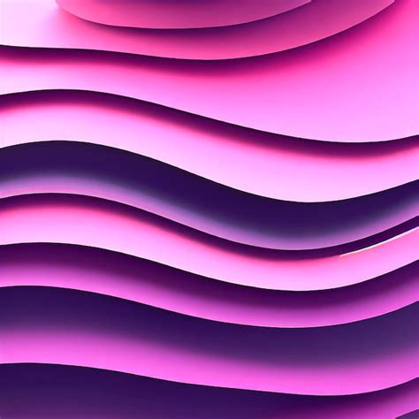 Premium Ai Image Pink And Purple Undulating Layers Elegant Abstract