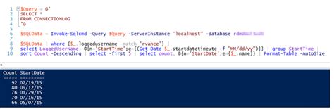 Howto Convert Sql Data To Powershell Objects Please Work