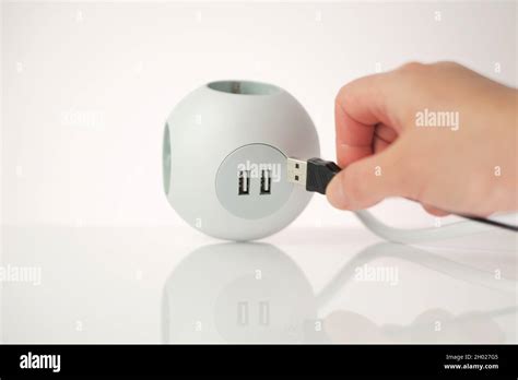 Usb Adapter Socket With Usb Connector Charging Station Hands Include