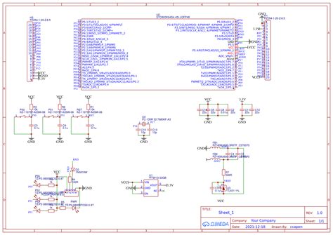 STC8H3K coreboard QFP48 嘉立创EDA开源硬件平台