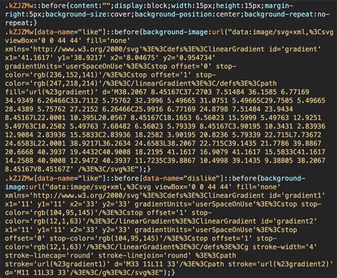 nesting bug css with inline svg pseudo elements or data attributes selector · issue 3074