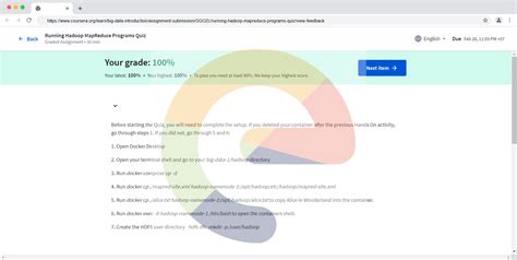 Running Hadoop Mapreduce Programs Quiz