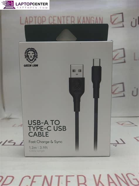 کابل تایپ سی پی وی سی گرین لاین Pvc Type C Cable 1 2m 2a Green Lion لپ تاپ سنتر