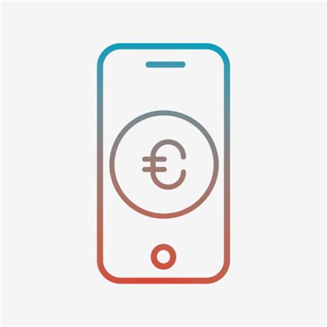 Vector Mobile App Icon Banking App Euro Mobile Png And Vector With