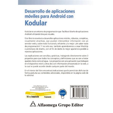 Desarrollo De Aplicaciones Moviles Para Android Con Kodular Alfaomega Argentina