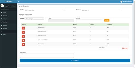 Sistema Cotizador Abisoft GT