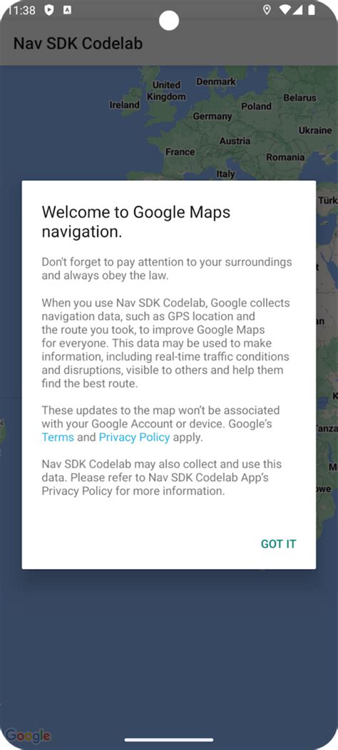 Build A Simple Android Navigation App With Google Maps Platform Navigation SDK Google Codelabs