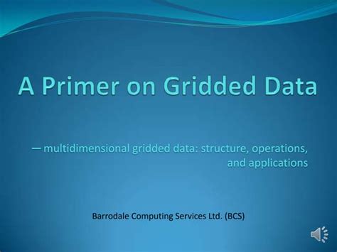 gridded data primer pptx