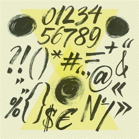 필기 스크립트 글꼴 브러시 글꼴 대문자 숫자 문장 부호 무료 벡터 필기 스크립트 글꼴 브러시 글꼴 대문자 숫자 문장 부호 무료 벡터