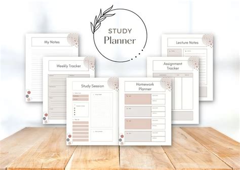 Study Planner Printable College Digital Planner School Assingment