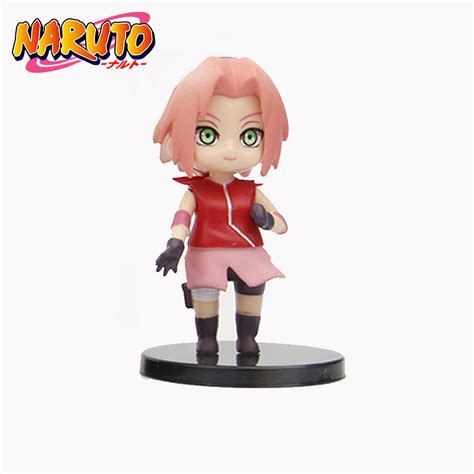 Фігурки Наруто Сакура Саске Хіната Чібі Фігурки Статуетки 6 см Аніме Naruto Іграшка