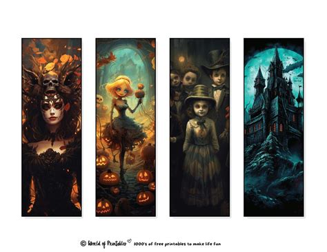 Halloween Bookmarks 500 Ideas To Print For Free World Of Printables