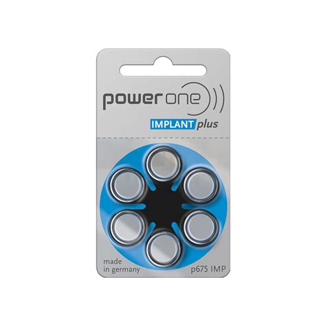 Shop Power One IMPLANT Plus p675 Mercury Free Battery | Cochlear Store ...