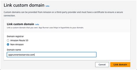 Managing Custom Domain Names For An App Runner Service Aws App Runner