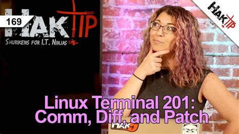 How To Use Comm Diff And Patch Linux Terminal 201 Haktip 169 Youtube