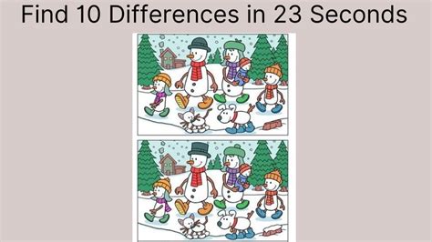 Spot The Difference Can You Spot 10 Differences In 23 Seconds