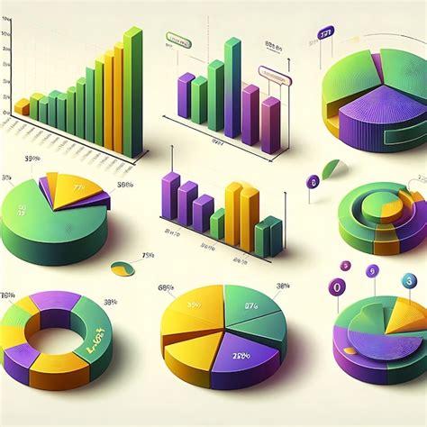 Isometric Icons Elements Of Infographics Statistics Meto Data Charts Graph Business Diagram Fin