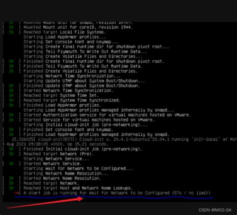 优化liunx ubuntu开机卡在等待网络连接好长时间设置a start job is running for wait network