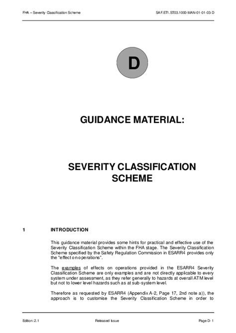Fha V2 0 Chapter 3 Guidance D Severity Classification Scheme Skybrary Aviation Safety
