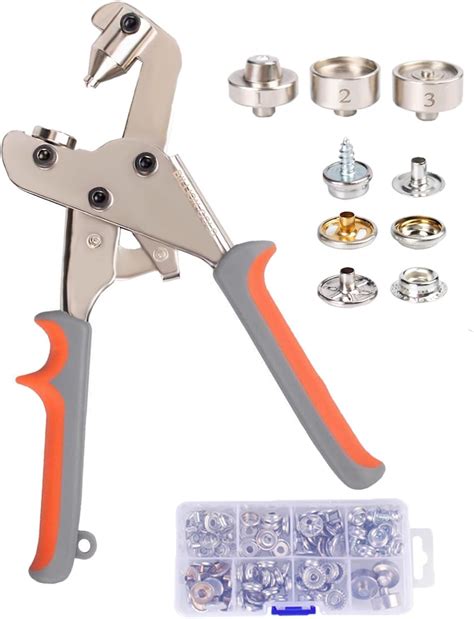 Snap Fastener Tool Kit Billion Gold Heavy Duty Snap Button Kit Handheld Snap On Tool Includes