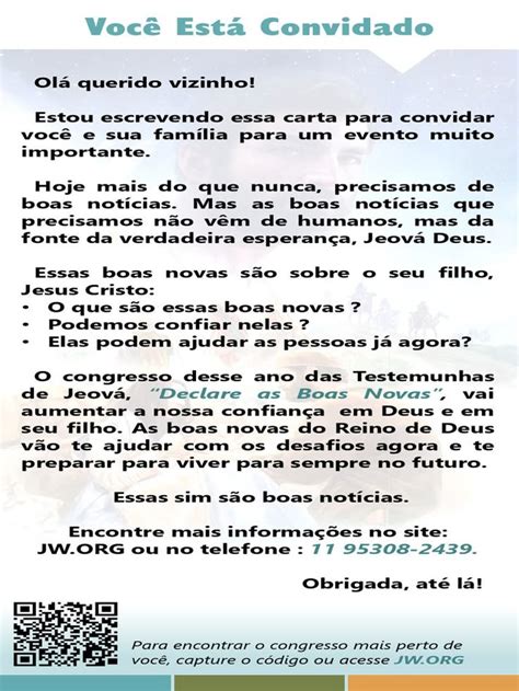 01 Carta Convite Congresso 2024 Celular Pdf Modelo Carta